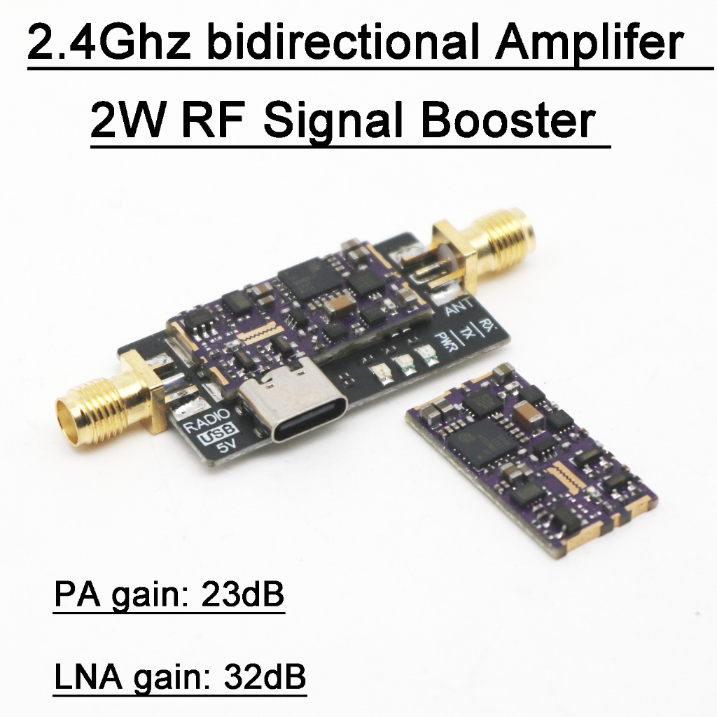 2.4Ghz 2W สองทิศทาง POWER Amplifer 2.4G RF สัญญาณ Booster Receiver ...
