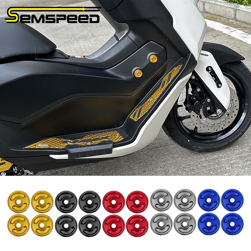 SEMSPEED สําหรับ Yamaha NMAX V2 V3 2020-2025 รถจักรยานยนต์ด้านข้าง Upper Footpegs แผงตกแต่ง ...
