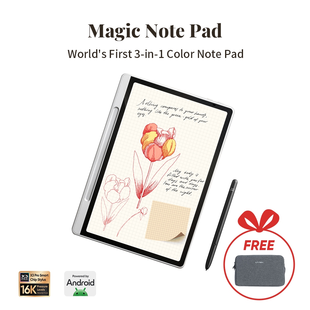 XPPen Magic Note Pad 11 นิ้ว World-first 3-in-1 Color Note Pad 128GB E ...