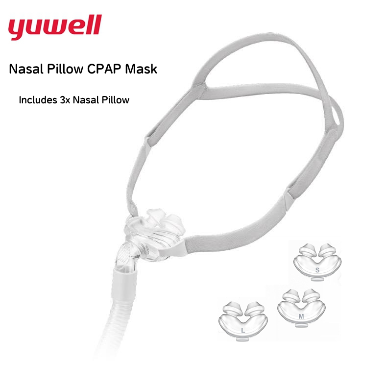 Yuwell CPAP Mask YP01 Nasal Pillow Styled Replacement kit- (รวมเบาะเล็ก ...