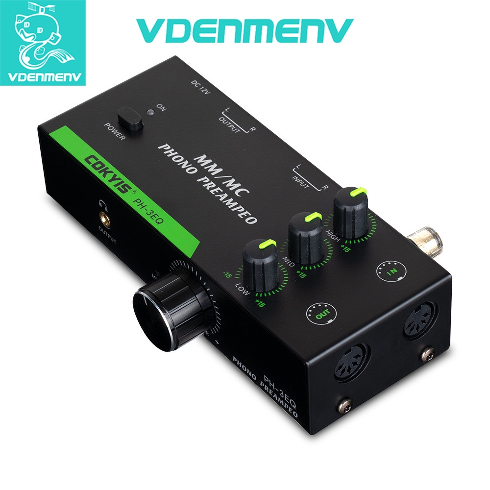 PH-3EQ Phono Turntable Preamp อุปกรณ์เสริมสําหรับแผ่นเสียงพร้อมกล่องและ ...