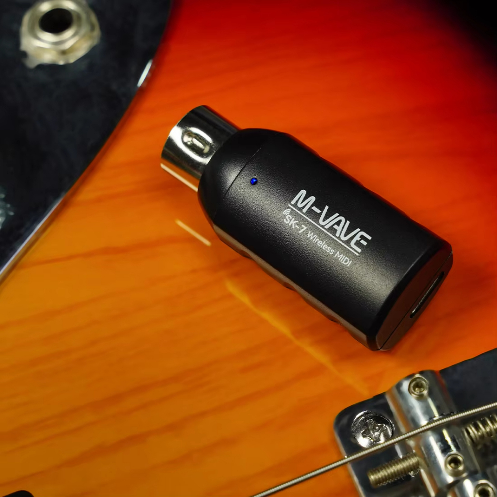 M-VAVE SK7 MIDI อะแดปเตอร์ไร้สาย Midi Receiver Ultra-Low Latency Plug ...