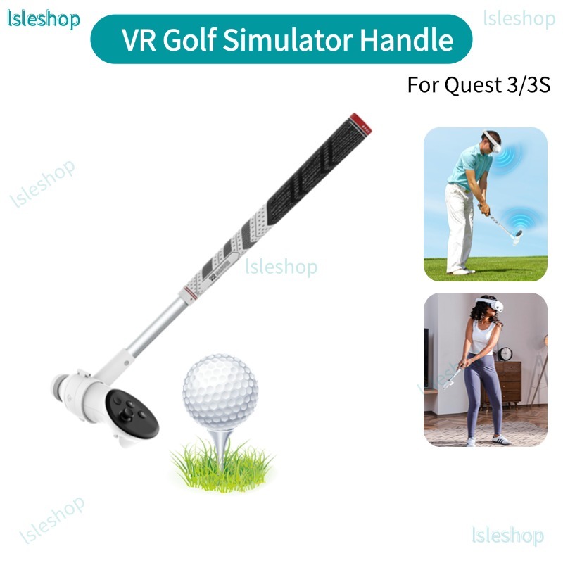 VR Golf Handle Club กันลื่นพร้อม Quest 3/3S VR Golf Club Grip การติดตาม ...
