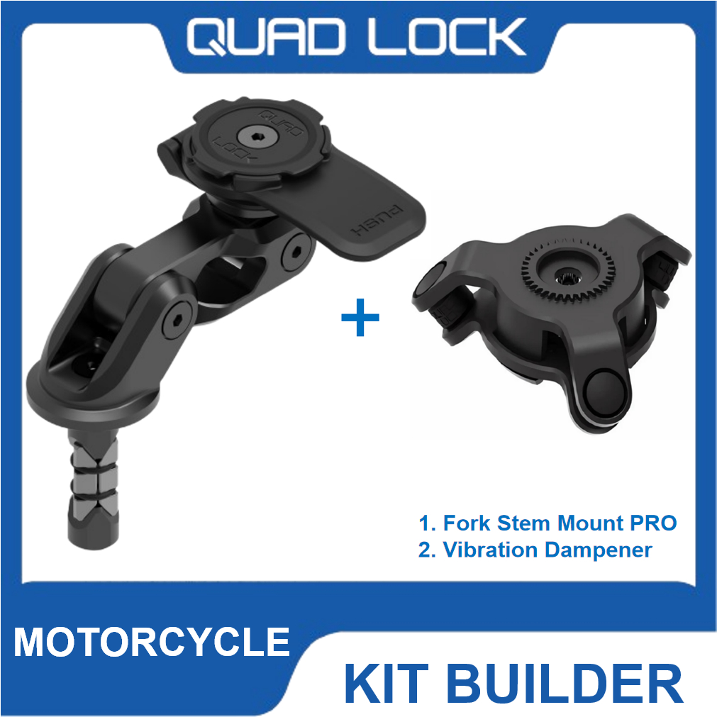 Quad Lock Original Kit ขาย 2 รายการรถจักรยานยนต์โทรศัพท์ Mount โทรศัพท์มือถือ Mount ส้อม Stem ...