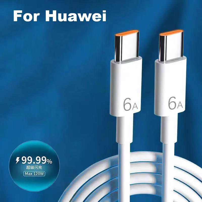 1/1.5/2 M Original Huawei 6A USB Type C PD สายชาร์จ 65W 88W 100W USB C ...