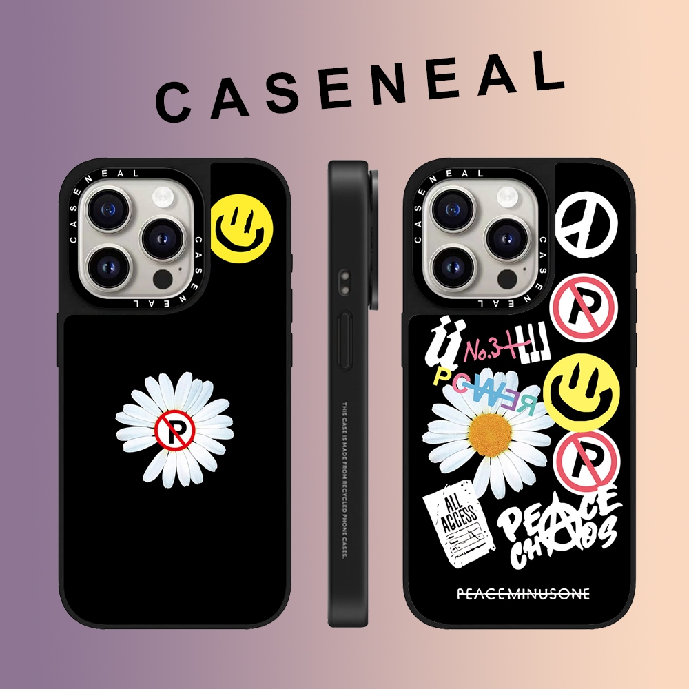 CASET GD Graffiti Daisyหน้ายิ้มกระจกเคสโทรศัพท์สําหรับiPhone 16 Pro Max ...