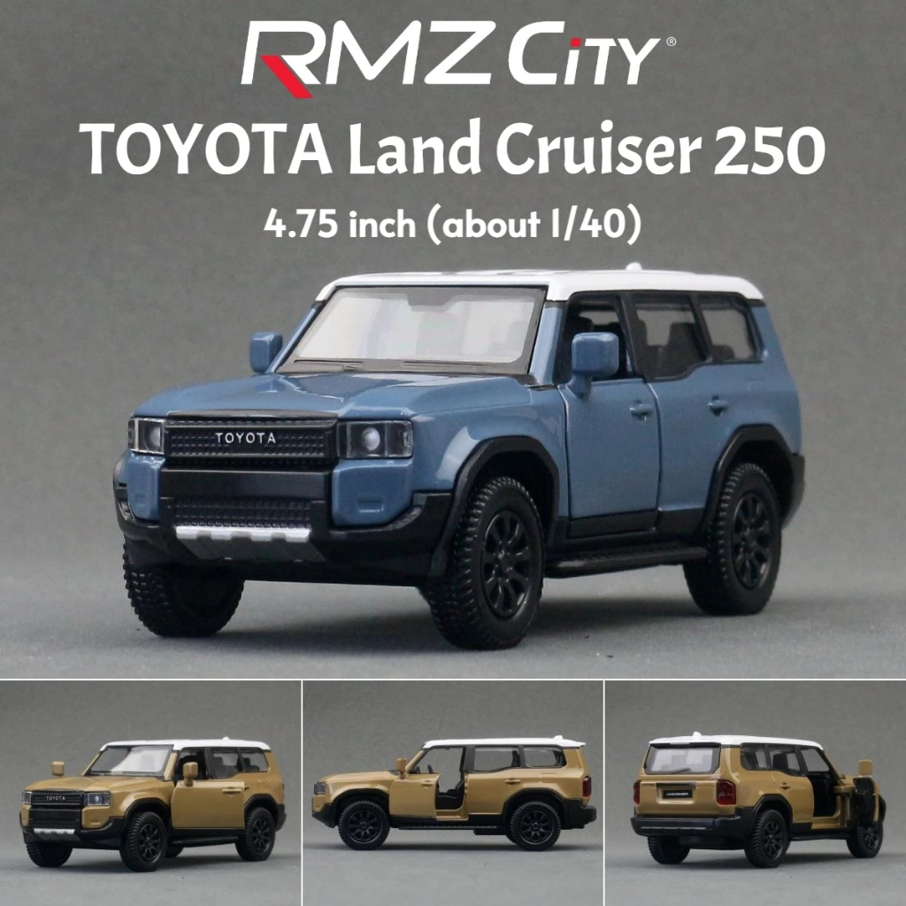 RMZ CITY 1/36 TOYOTA Land Cruiser LC250 Off-Road จําลอง Die Cast รถรุ่น Diecast โลหะผสมโลหะ ...