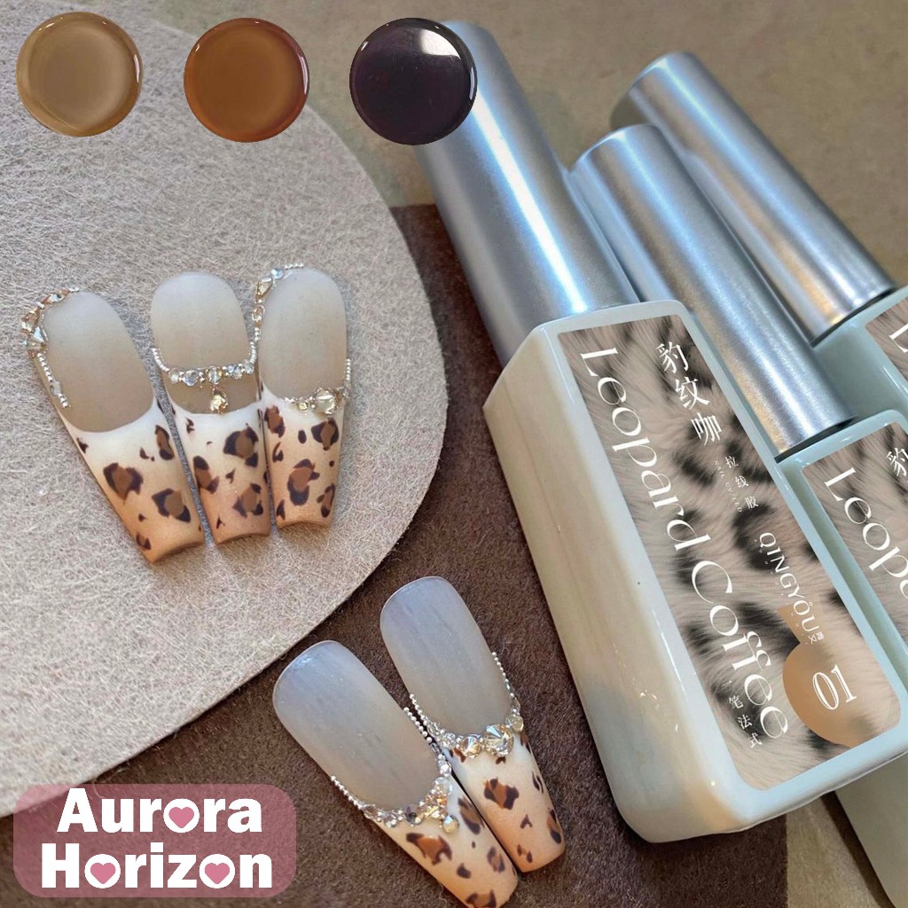 พร้อมส่งในกรุงเทพฯ ยาทาเล็บสีทึบ 3 สี แกงกะหรี่สีน้ำตาล QINGYOU เจล ...