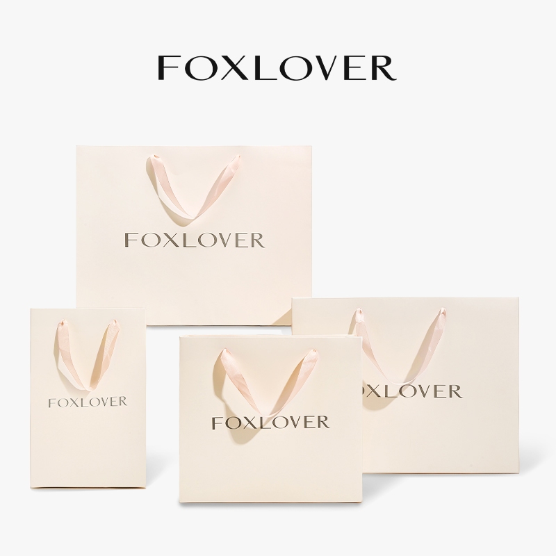 FOXLOVER ถุงของขวัญสไตล์มินิมอลระดับพรีเมียม Dusty Dusty Blue | Shopee Thailand