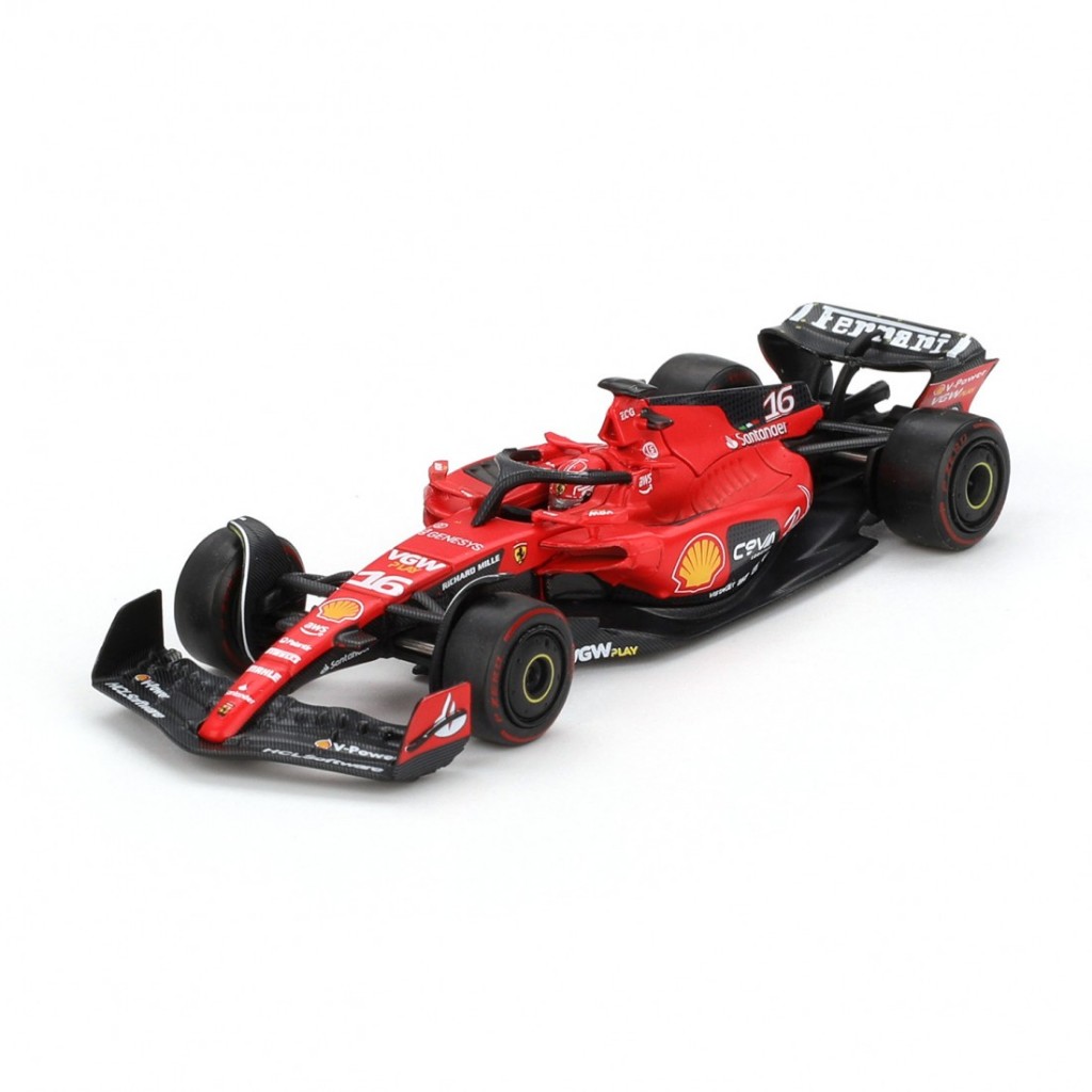 BBR รุ่น BBRFER64014 1/64 Ferrari SF23 #16 ค. Leclerc 2023 Bahrain GP รถโมเดลสเกลDiecast ...
