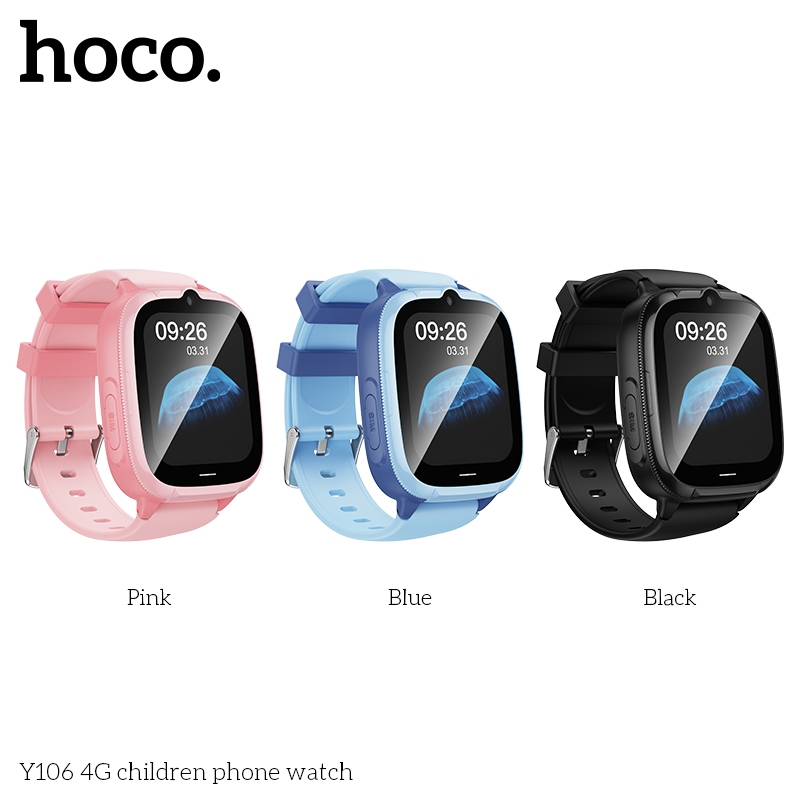 [รองรับซิมการ์ดนาโน] Hoco Y106 4G นาฬิกาโทรศัพท์สําหรับเด็กนาฬิกา ...