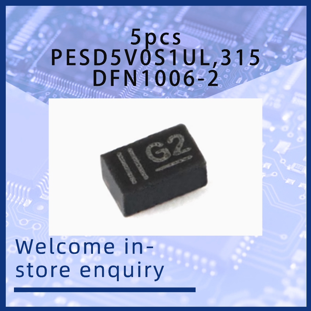 5 ชิ้น PESD5V0S1UL,315 DFN1006-2 ไดโอดป้องกัน ESD ทิศทางเดียว | Shopee ...