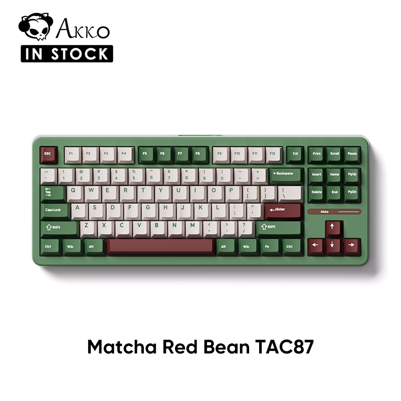 Akko Matcha Red Bean TAC87 TKL Mechanical Keyboard พร้อม RGB, Hot ...