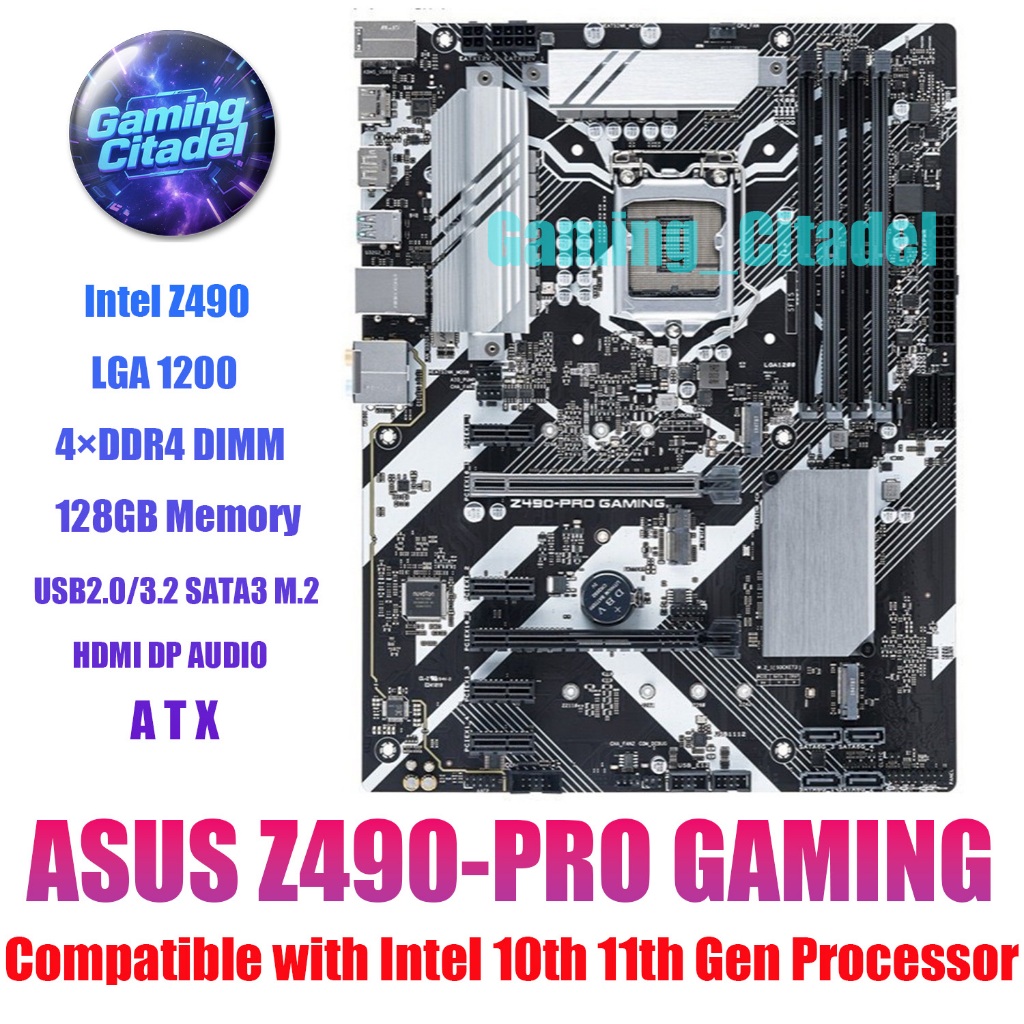 ใช้เมนบอร์ด ASUS Z490-PRO GAMING DDR4 LGA 1200 ATX เข้ากันได้กับ ...