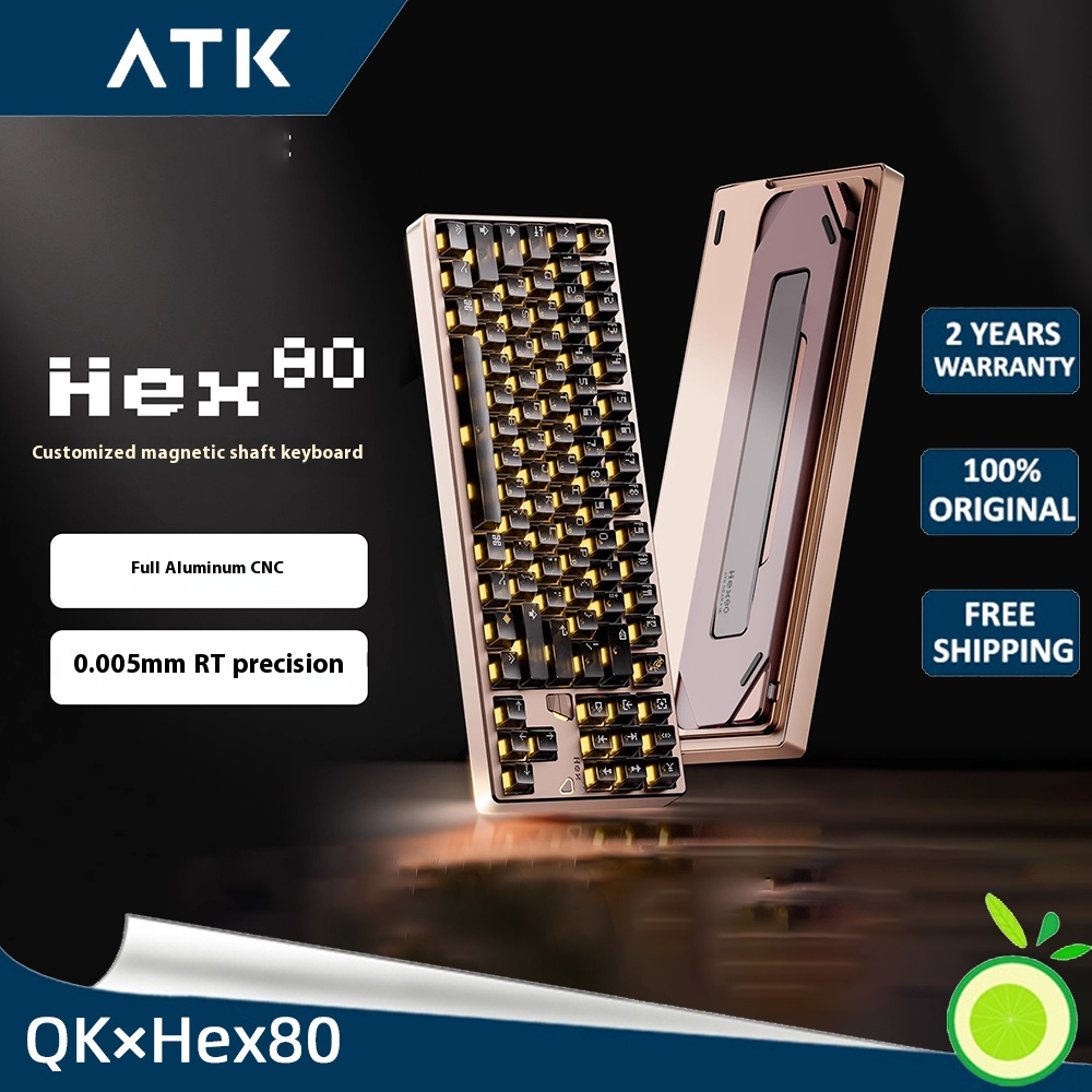 ATK QK Joint Hex80 อลูมิเนียมประสิทธิภาพสูง RT0.001 คีย์บอร์ดแกนแม่เหล็กแบบกําหนดเอง | Shopee ...