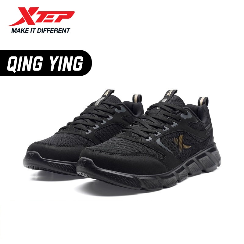 xtep】Qing Ying | ออกแบบใหม่สำหรับฤดูร้อน สีดำ น้ำหนักเบาที่มีการดูดซับแรงกระแทกดีและระบายอากาศ ...