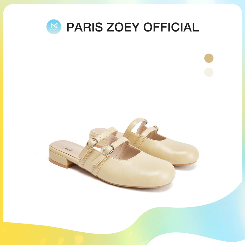 Paris Zoey รองเท้าแตะส้นแบนลําลองแฟชั่นรองเท้าแตะผู้หญิง All-Match ...
