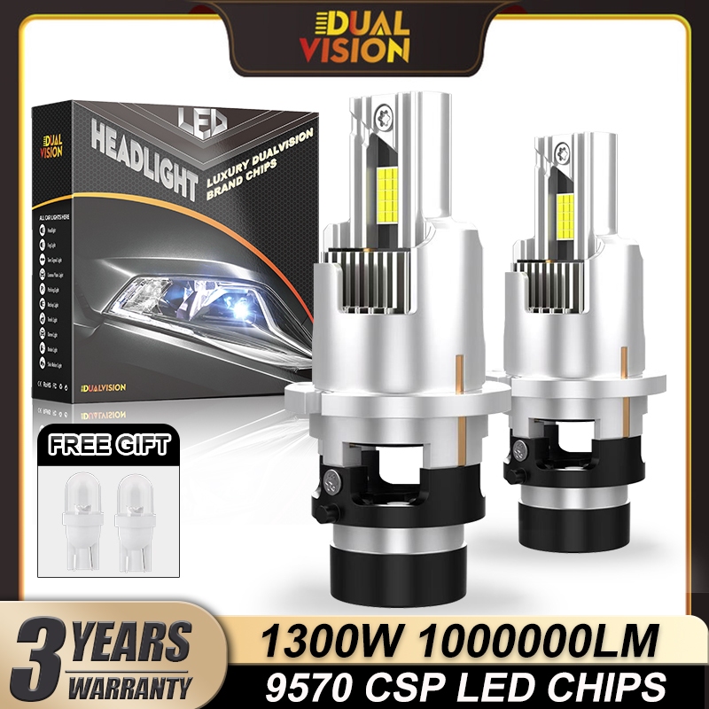 D2S D4S LED CANBUS ไฟหน้ารถหลอดไฟ 1:1 โคมไฟซีนอน 350W Super Bright D2R ...
