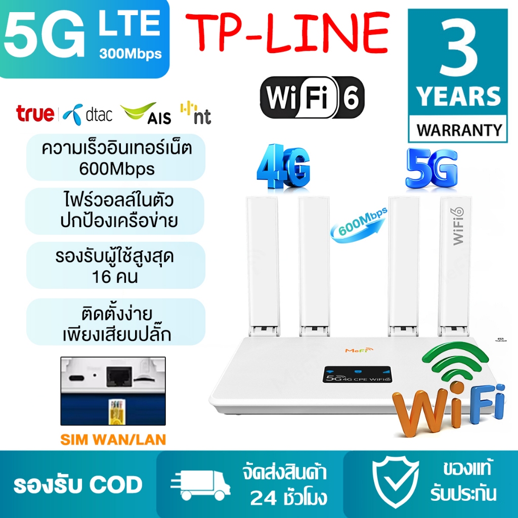 🔥ขายดีมาก🔥 CIMCOM R611 เราเตอร์ รองรับซิมทุกเครือข่าย 2.4G / 5Ghz ...