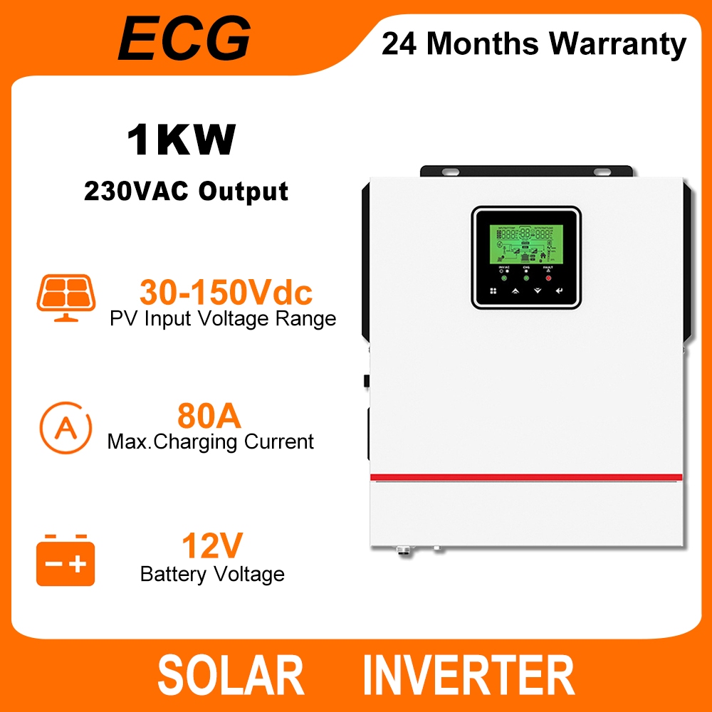 MPPT 1KW/1.5KW Hybrid Solar inverter 230VAC ในตัว 80A MPPT Controller ...