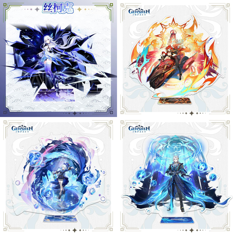 Genshin impact figure Skirk Kinich Mualani ขาตั้งอะคริลิค ขาตั้ง Furina ...