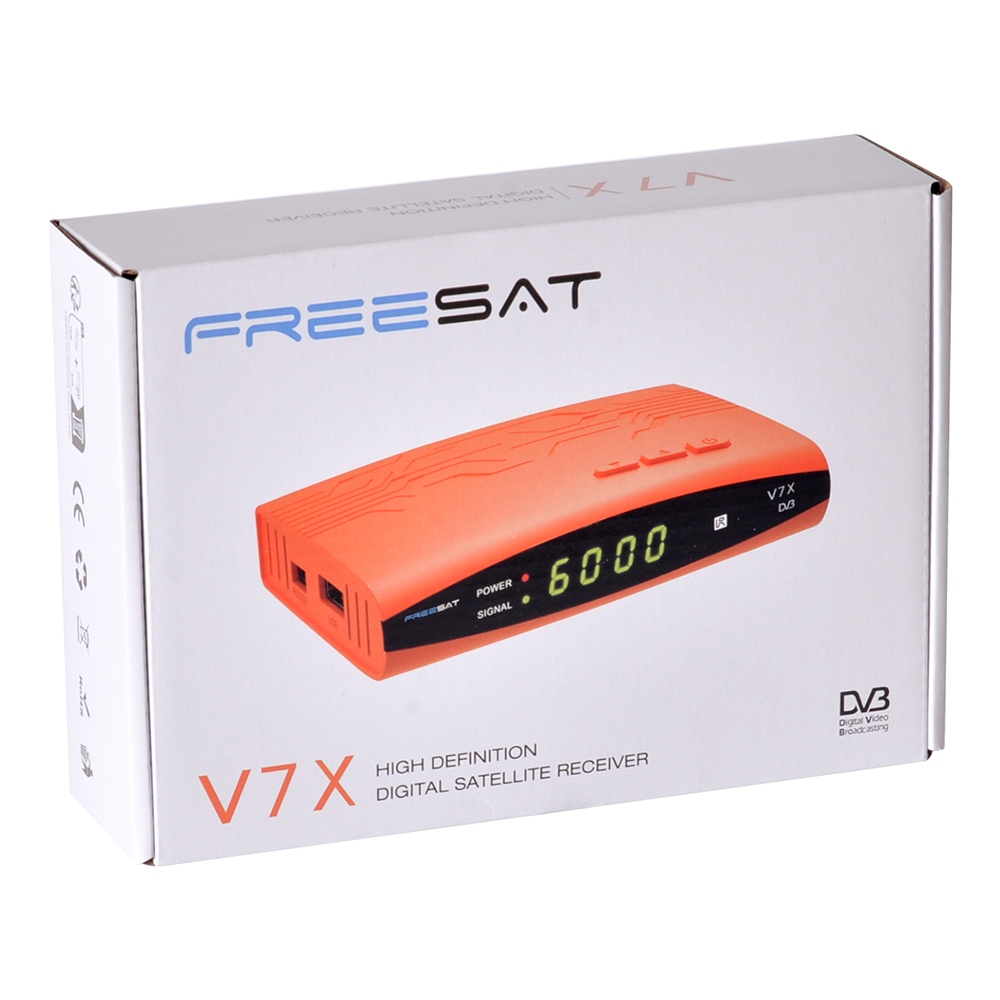 Freesat V7X DVB - S2 เครื่องรับสัญญาณดาวเทียม,หลายภาษา 4 - หลัก LED 3 ...