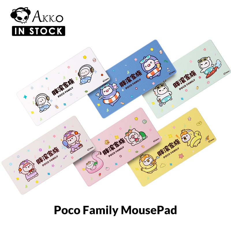 แผ่นรองเมาส์ Akko Poco Family 900 x 400mm (15.7 x 35.4 นิ้ว) | Shopee ...
