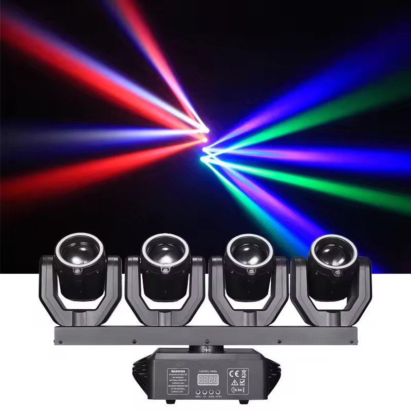 150W Led Four-Head Beam Moving Head Light DMX Controller หมุน Stage ...