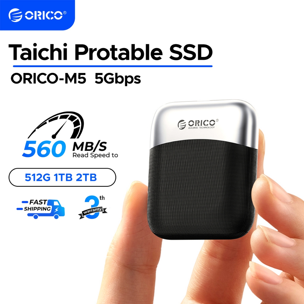 ORICO 512GB 1TB External SSD USB3.1 Type-C 500MB/s Portable SSD for iPhone 17 Laptop PC (M5Mini ...