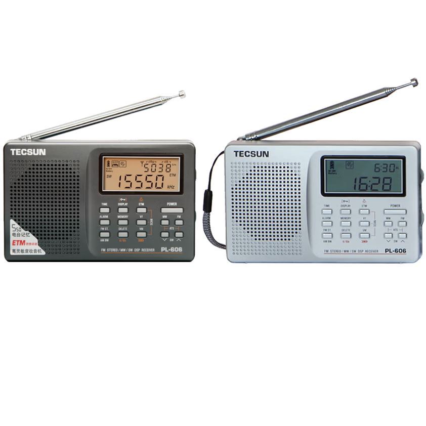 TECSUN PL-606 เครื่องรับสัญญาณวิทยุ DSP สเตอริโอ/LM/MW/SW | Shopee Thailand
