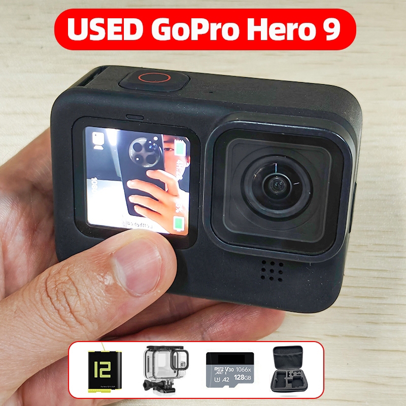 Gopro HERO 9 Black Action Gopro Camera 5K Videos 20MP Photos Sport Cameras Color Front Screen ...