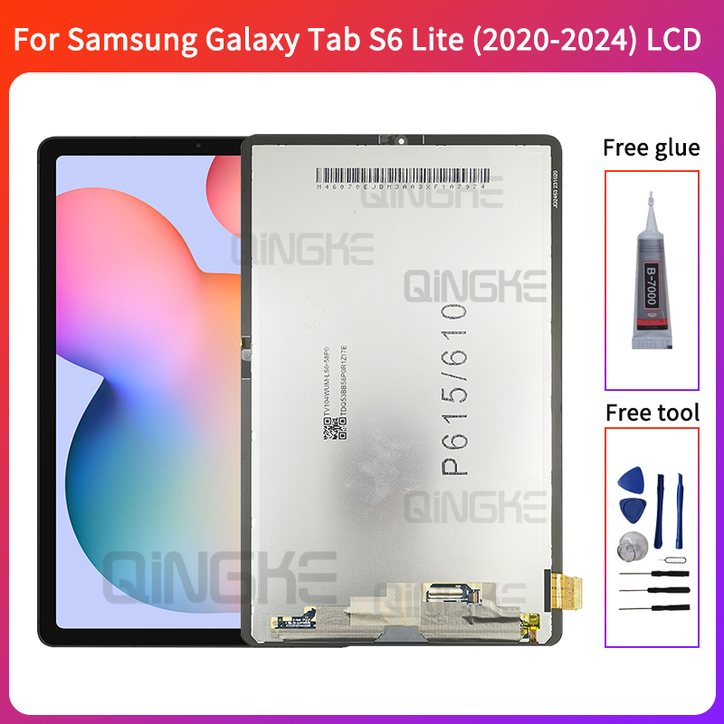 สําหรับ Samsung Galaxy Tab S6 Lite จอแสดงผล LCD หน้าจอสัมผัส Digitize ...