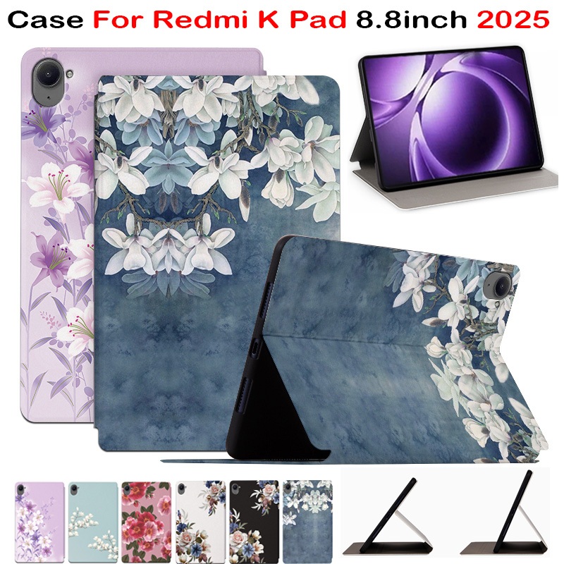 สําหรับ Redmi K Pad 8.8 นิ้ว 2025 แฟชั่น Blooming Butterflies ทาสีแท็บ ...