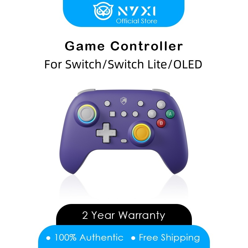 NYXI Wireless Pro Controller จอยเกมส์ PC NintendoSwitch OLED เอฟเฟกต์ฮอ ...