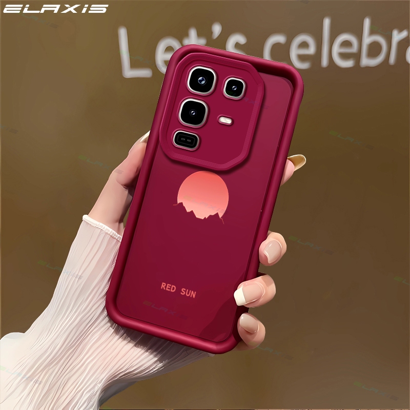 ELAXIS ใช้งานร่วมกับ infinix หมายเหตุ 50X 5G เคสโทรศัพท์ Creative Red ...