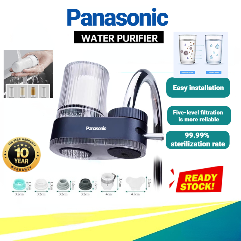 รับประกัน 10 ปีPanasonic ap เครื่องกรองน้ําก๊อกน้ําห้องครัว Tap Filter ...