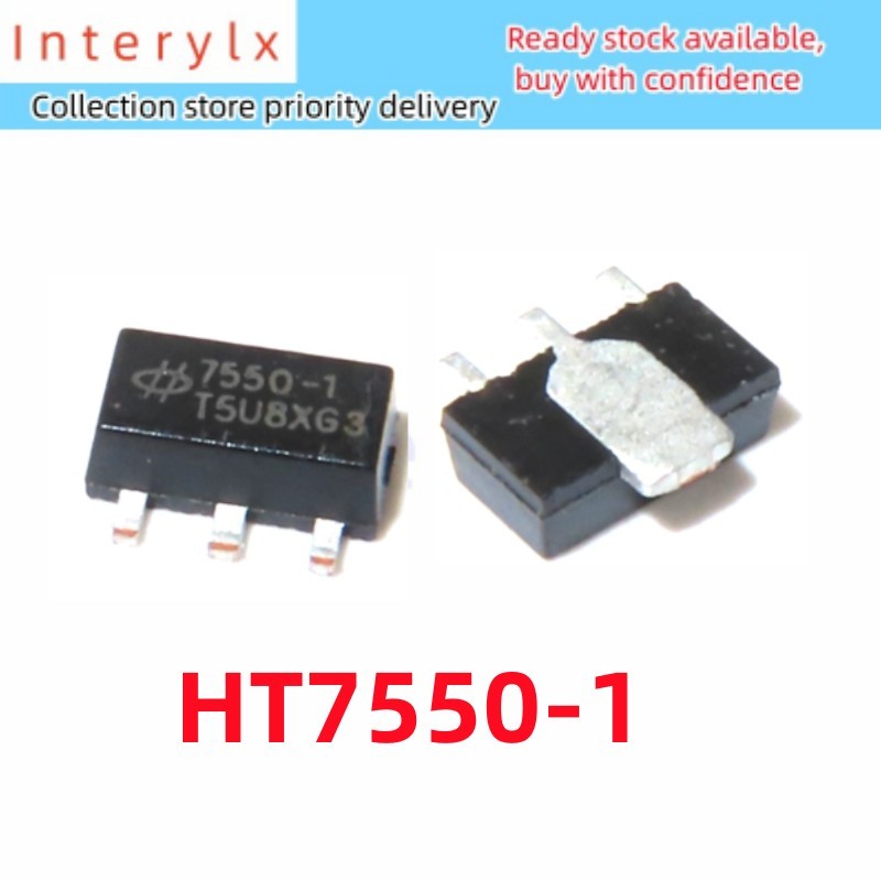 10 ชิ้น/ล็อตใหม่เอี่ยม HT75500-1 HT7550 บรรจุภัณฑ์ SOT89-3 Linear ...