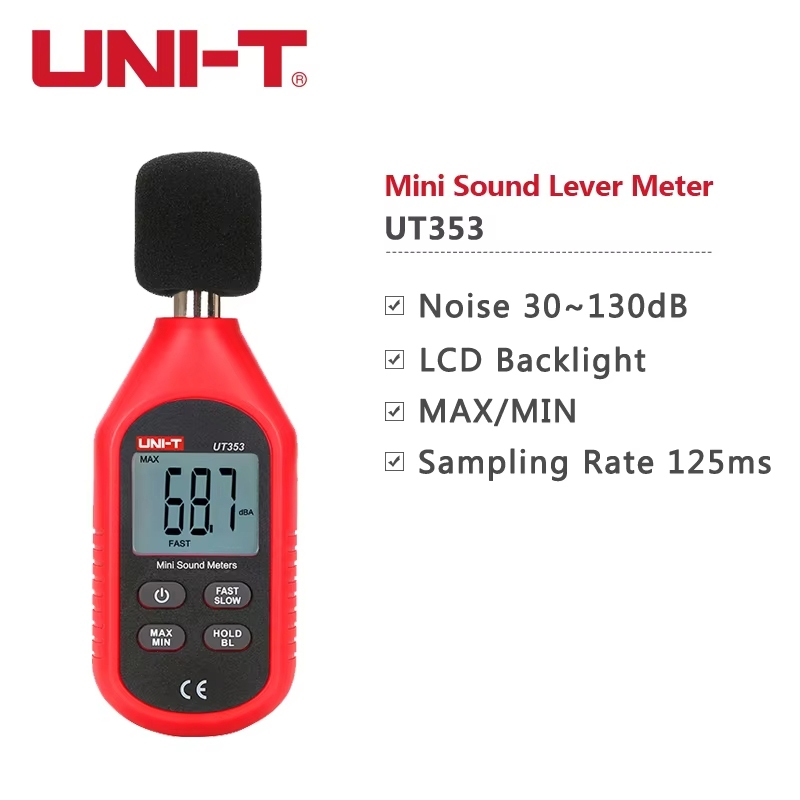 UNI-T UT353 เครื่องวัดเสียง 30 ~ 130dB Sound Meter ใช้สำหรับการตรวจสอบ ...