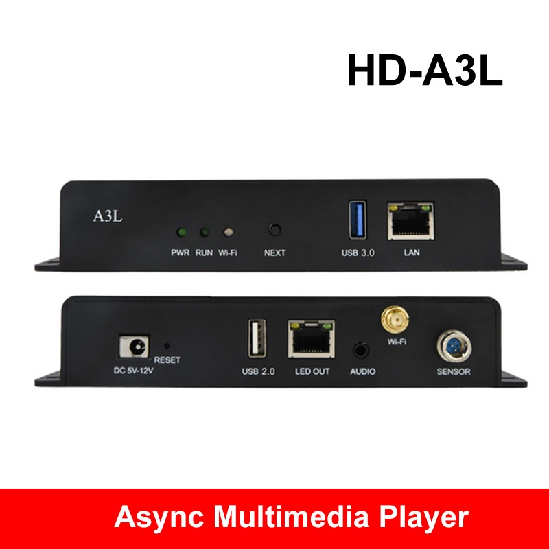 Huidu A3L A4L A5L A6L จอแสดงผล LED Ansync เครื่องเล่นมัลติมีเดีย HD-A3L ...
