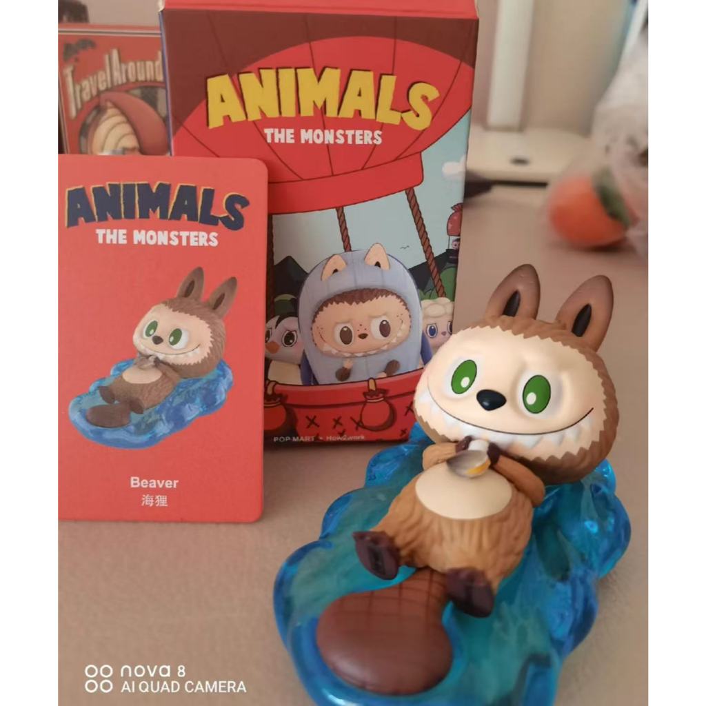 Labubu Labubu Elf Animal Series ฟิกเกอร์ Beaver ซ่อนเล่นอินเทรนด์ ...