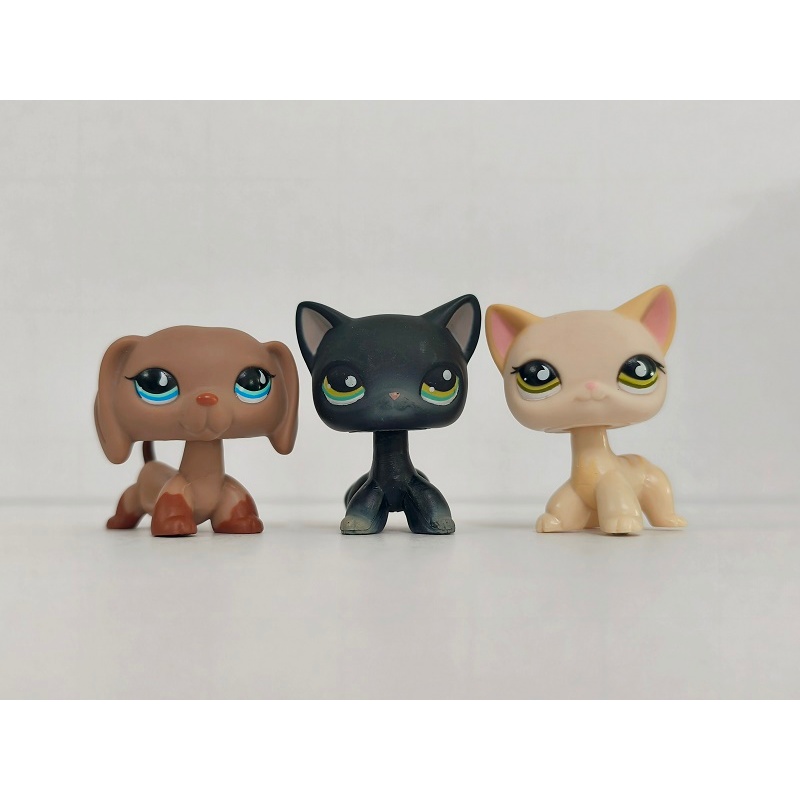 3 ชิ้น/ล็อต LPS รูปแมวสุนัข #518#336 Littlest Pet Shop ของเล่นเด็ก ...