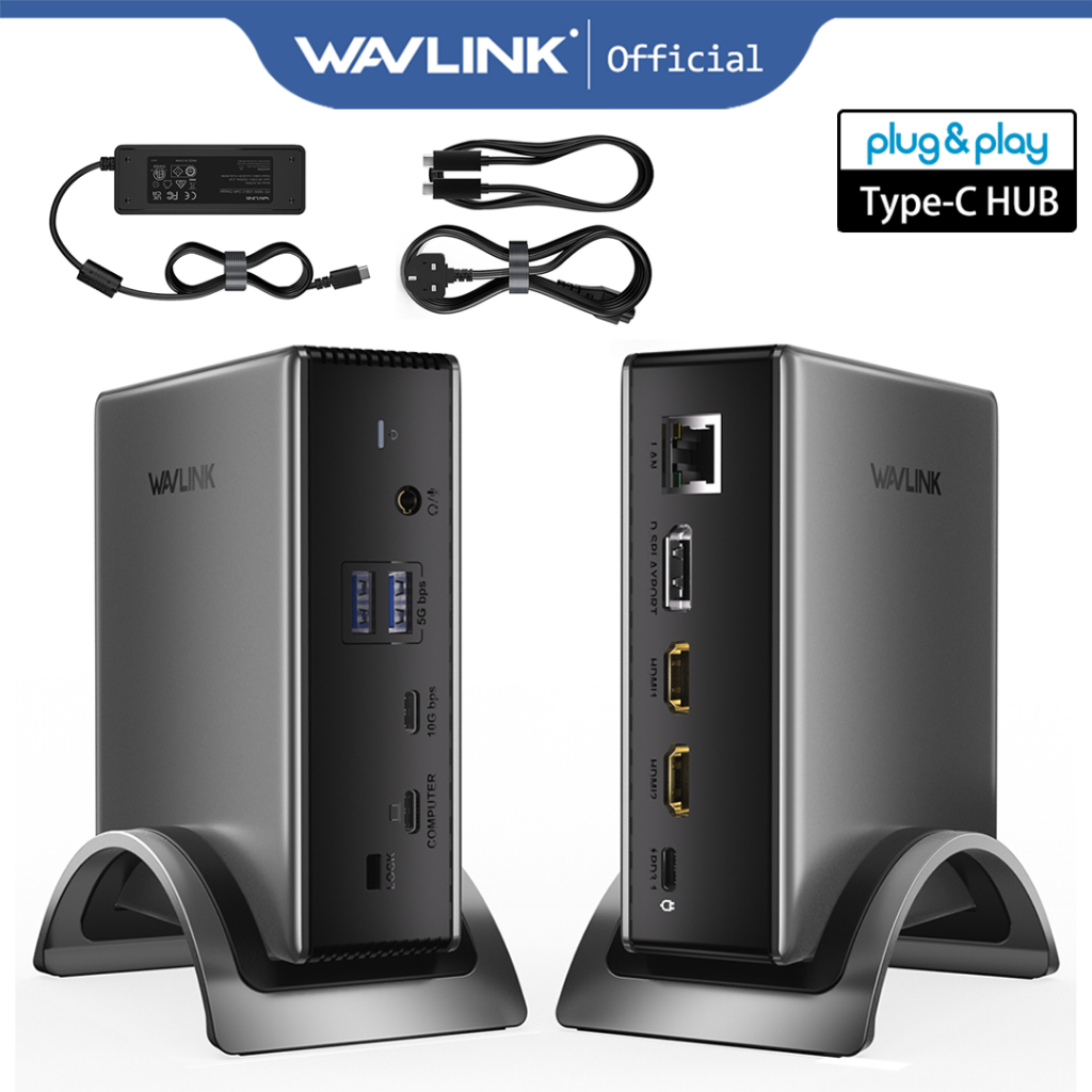 PD3.1 Triple Display USB C Docking Station 140W Power Triple Display ...