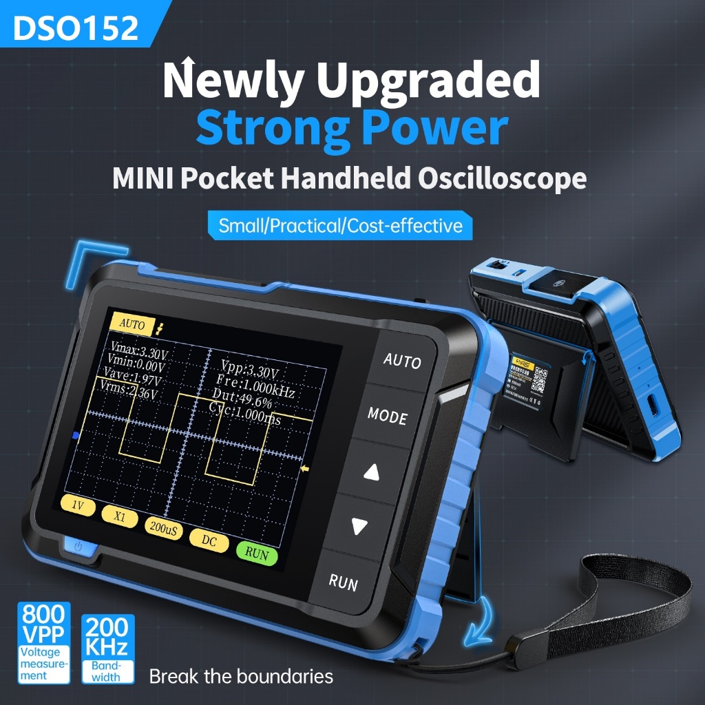 Fnirsi DSO152 Handheld Pocket-size Digital Oscilloscope Kit 2.4 "TFT ...