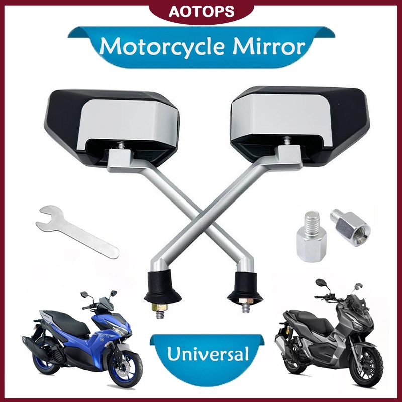 AOTOPS กระจกมอไซค์ ทั้งมอเตอร์ไซค์ใช้ได้ W125 W100 W110S Dream Sonic ...