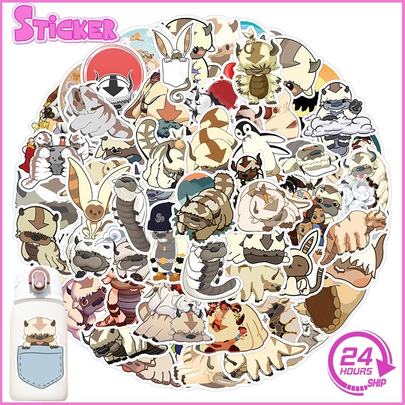 112PCS Appa Avatar The Las Airbender สติกเกอร์เด็กการ์ตูนสเก็ตบอร์ด ...