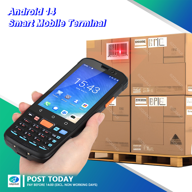 Smart PDA Terminal Android 14 Barcode QR Code Scanner Data Collection ...