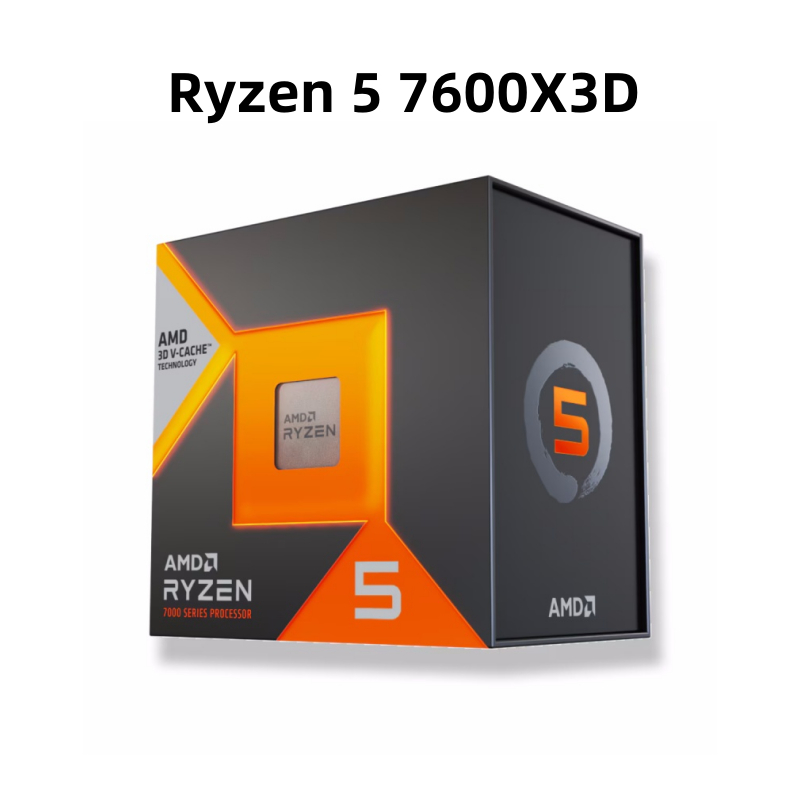 AMD Ryzen 5 7600X3D โปรเซสเซอร์เดสก์ท็อปใหม่พร้อมกล่อง 4.1 GHz 6-Cores ...