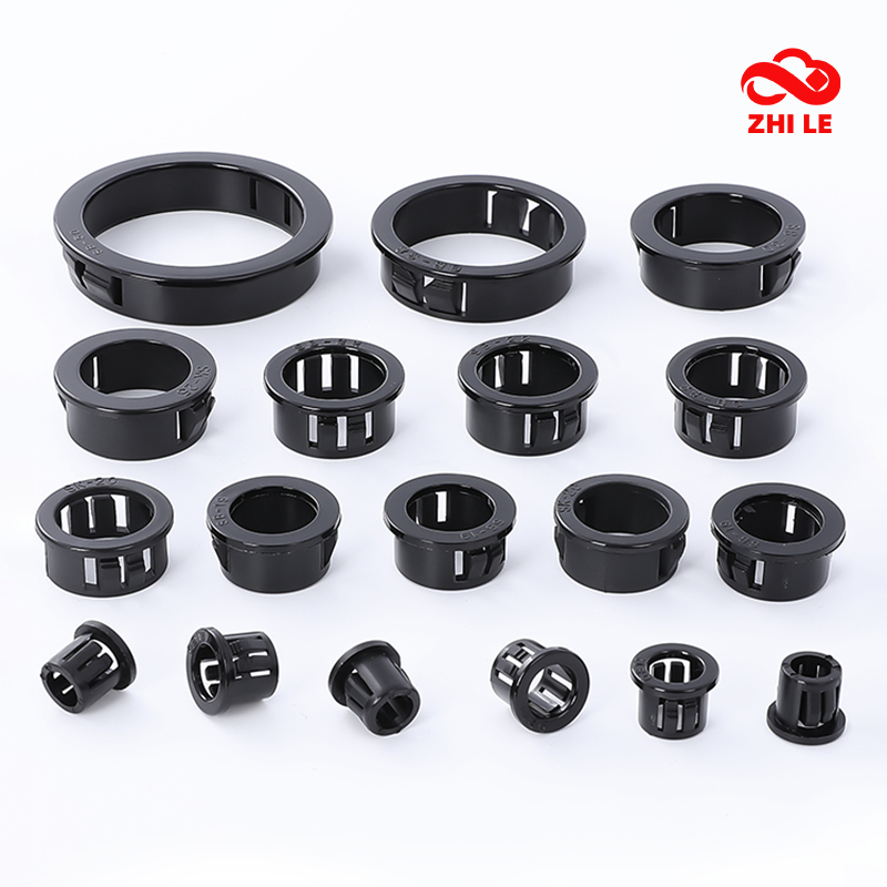 M6-M50 PVC Snap Bushing สีดําไนลอนปลั๊ก Grommet เครื่องซักผ้าซีลฝาครอบ ...