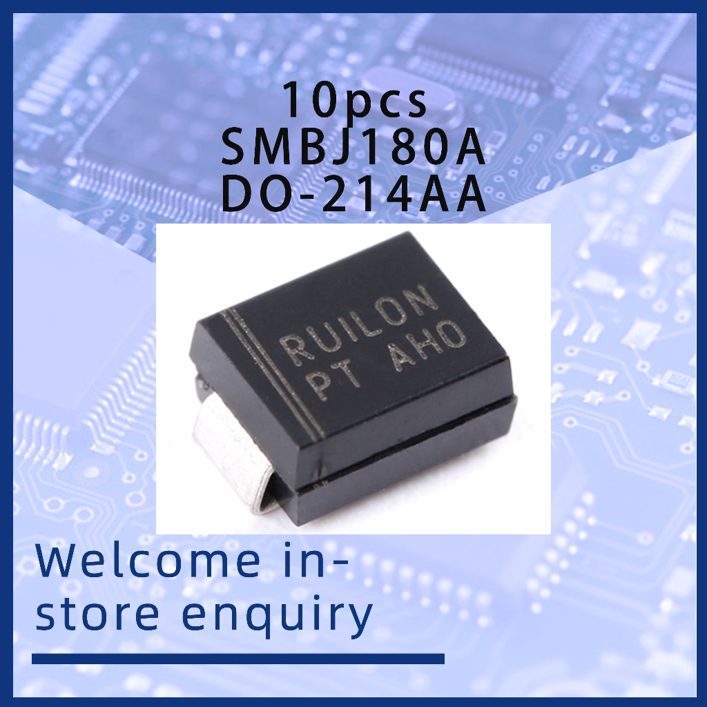 10 ชิ้น SMBJ180A DO-214AA 180V Unidirectional TVS Transient แรงดันไฟฟ้า ...