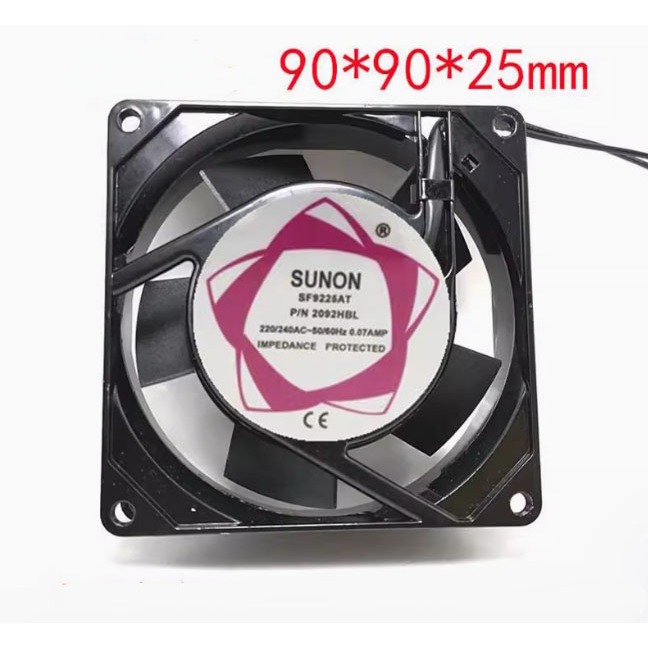 9025 9 ซม.220V พัดลมเงียบ SF9225AT 2092HBL ตู้ Axial Fan พัดลมระบายความ ...